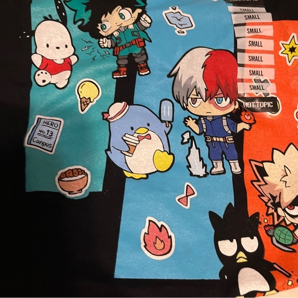 Hot Topic | Tops | Nwt My Hero Academia Hello Kitty Friends Anime Small ...